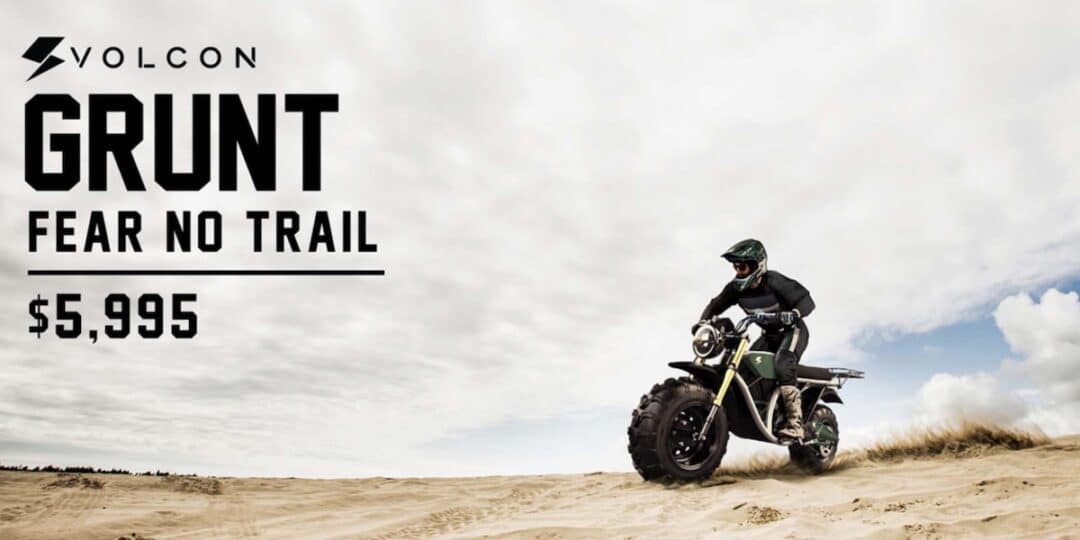 Volcon Grunt la moto électrique tout terrain insubmersible