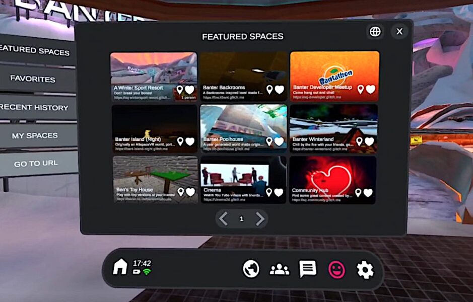 Banter VR la nouvelle app sociale des créateurs de SideQuest