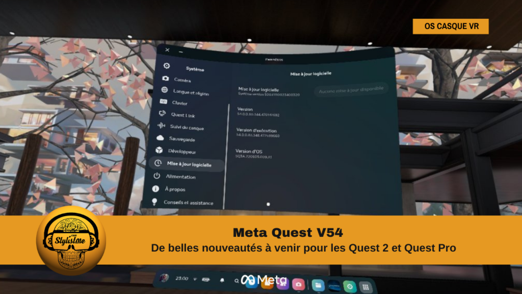 Quest V54 mise à jour qui promet de belles choses pour Quest 2 et Pro