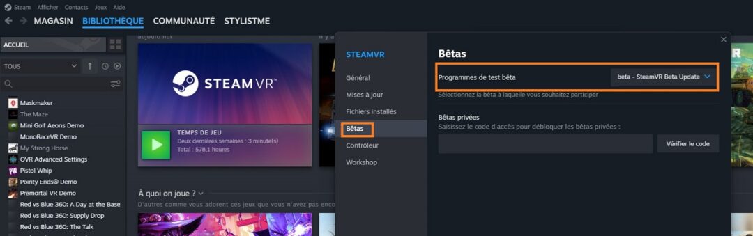Steam VR bêta 2.0 Valve mise de plus en plus sur la réalité virtuelle