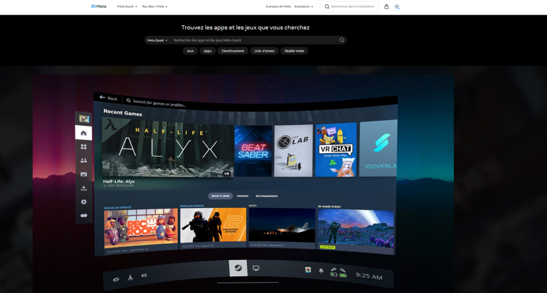 Steam Link jouer sans fil à vos jeux PCVR sur Steam VR