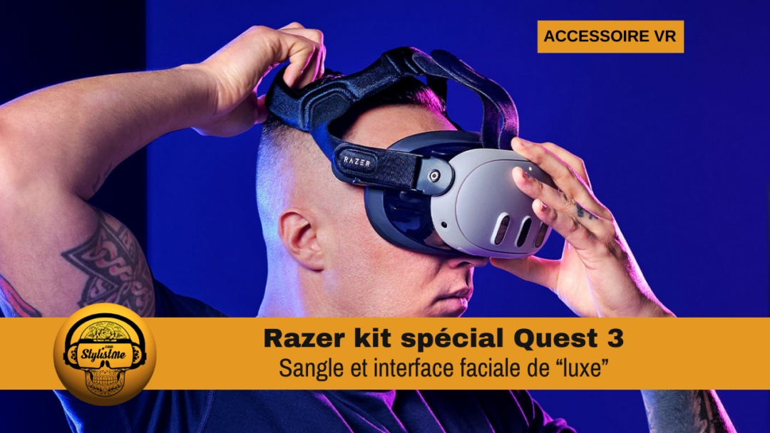 Razer Quest 3 : interface faciale et sangle confort spécial gamer