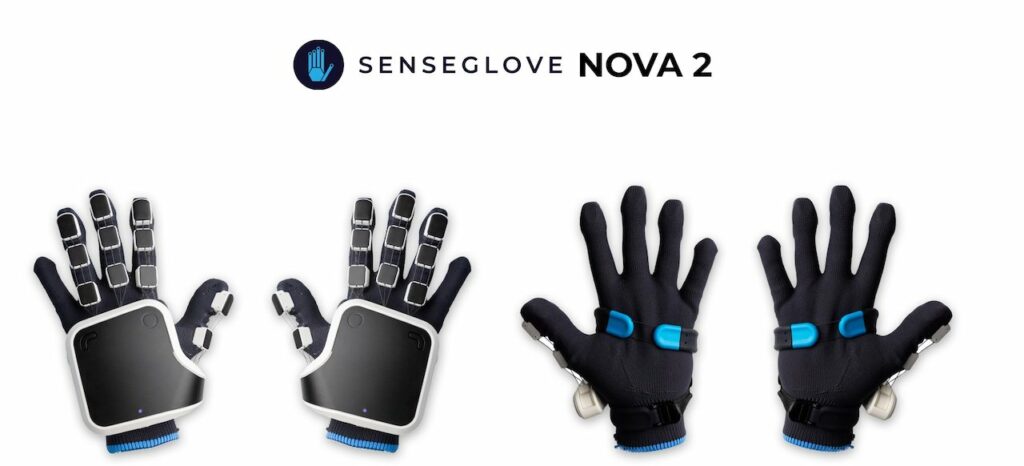 SenseGlove Nova 2 des gants à retours haptiques sans fil