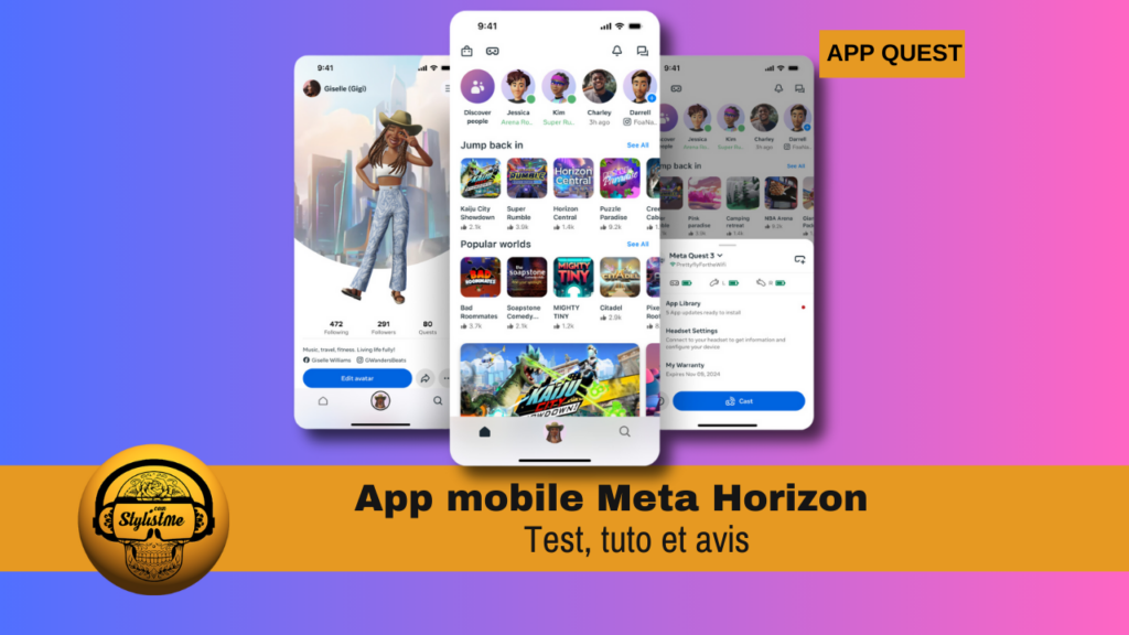 Meta Horizon App mobile pour Quest : tuto et avis