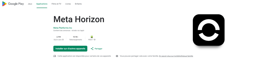 Meta Horizon App mobile pour Quest : tuto et avis