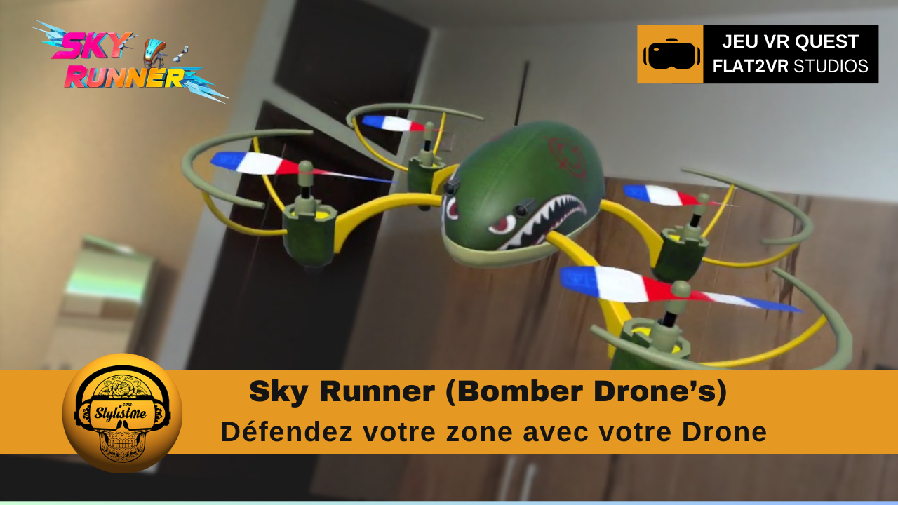 Sky Runner combats avec votre drone chez vous en réalité mixte