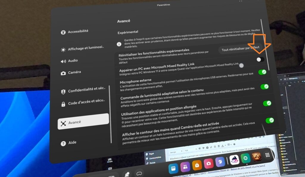 Windows 11 Quest 3 intégration de votre PC avec Meta