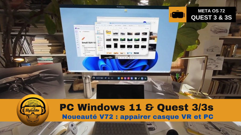 Windows 11 Quest 3 intégration de votre PC avec Meta