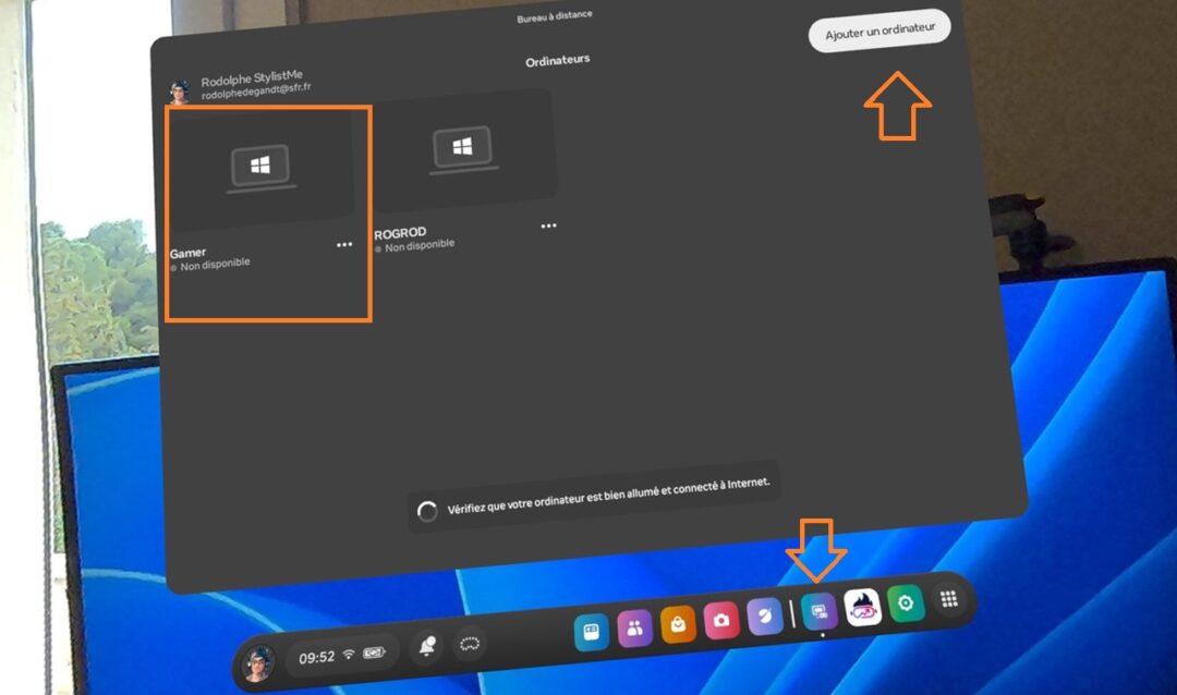 Windows 11 Quest 3 intégration de votre PC avec Meta
