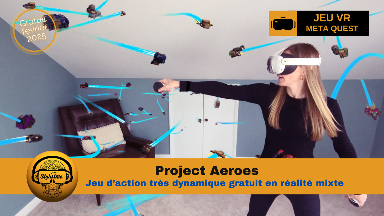 Project Aeroes jeu d'action VR gratuit pour Meta Quest