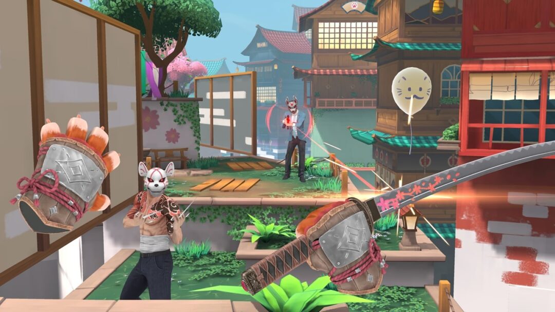 Catana Red Flowers le chat ninja en VR sur Quest