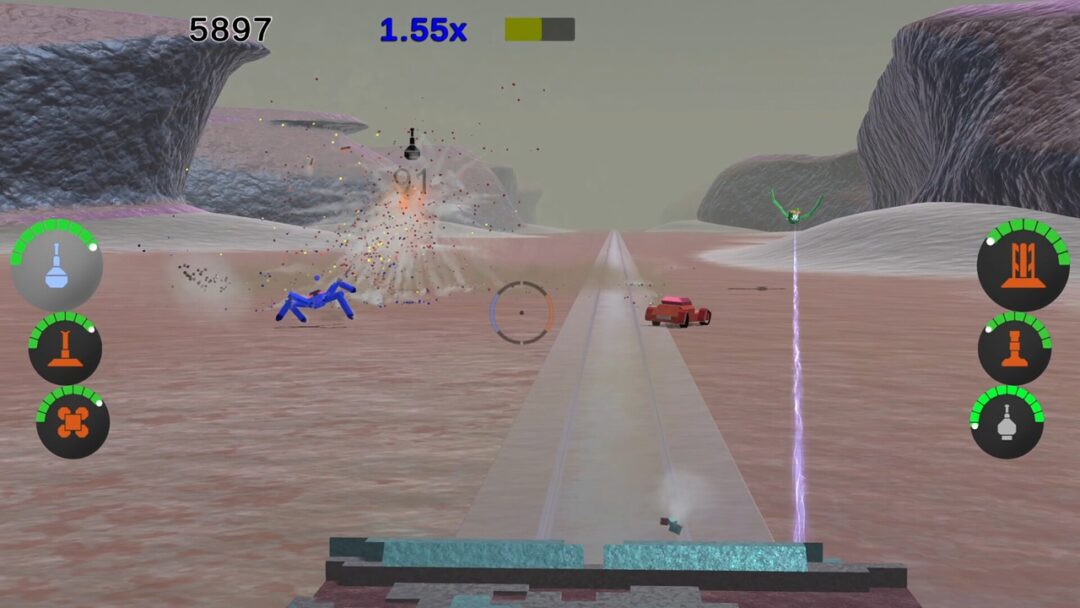 Rail Gunner shooter ferroviaire à IA destructible et zoom VR