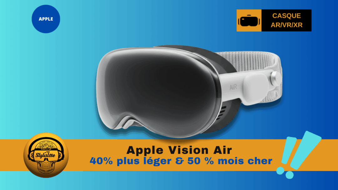 Apple Vision Air : vers un casque XR plus léger et abordable