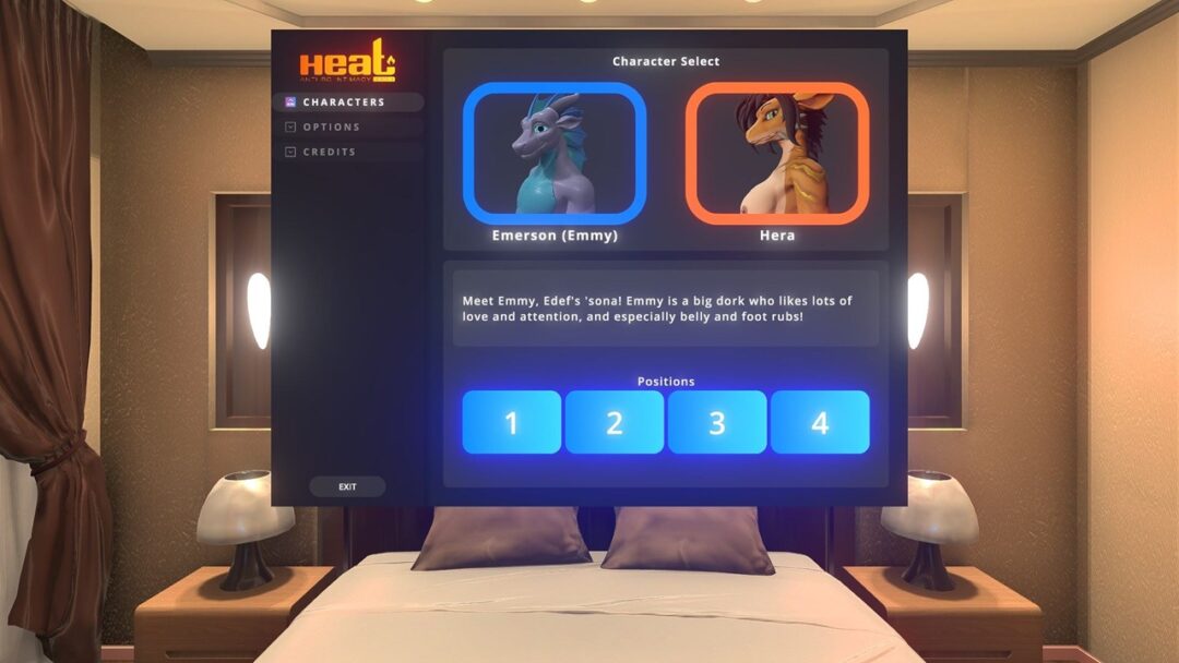 Heat VR : jeu anthro avec interactions détaillées